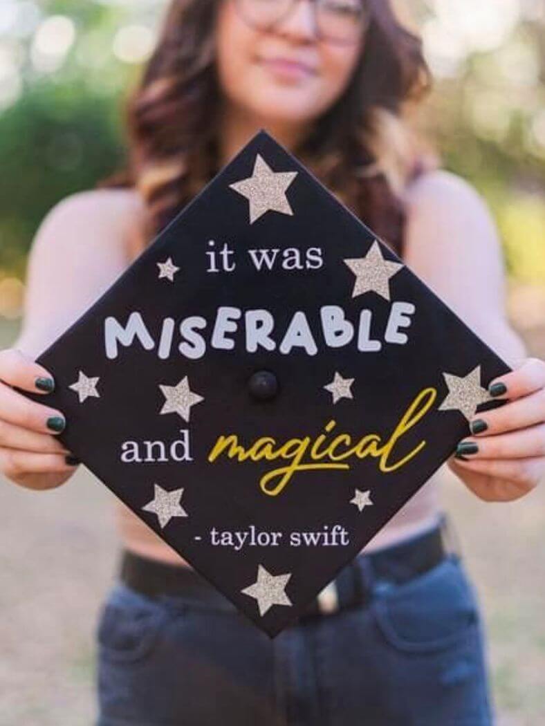 26 Taylor Swift Grad Cap Ideas For Your Graduation Era